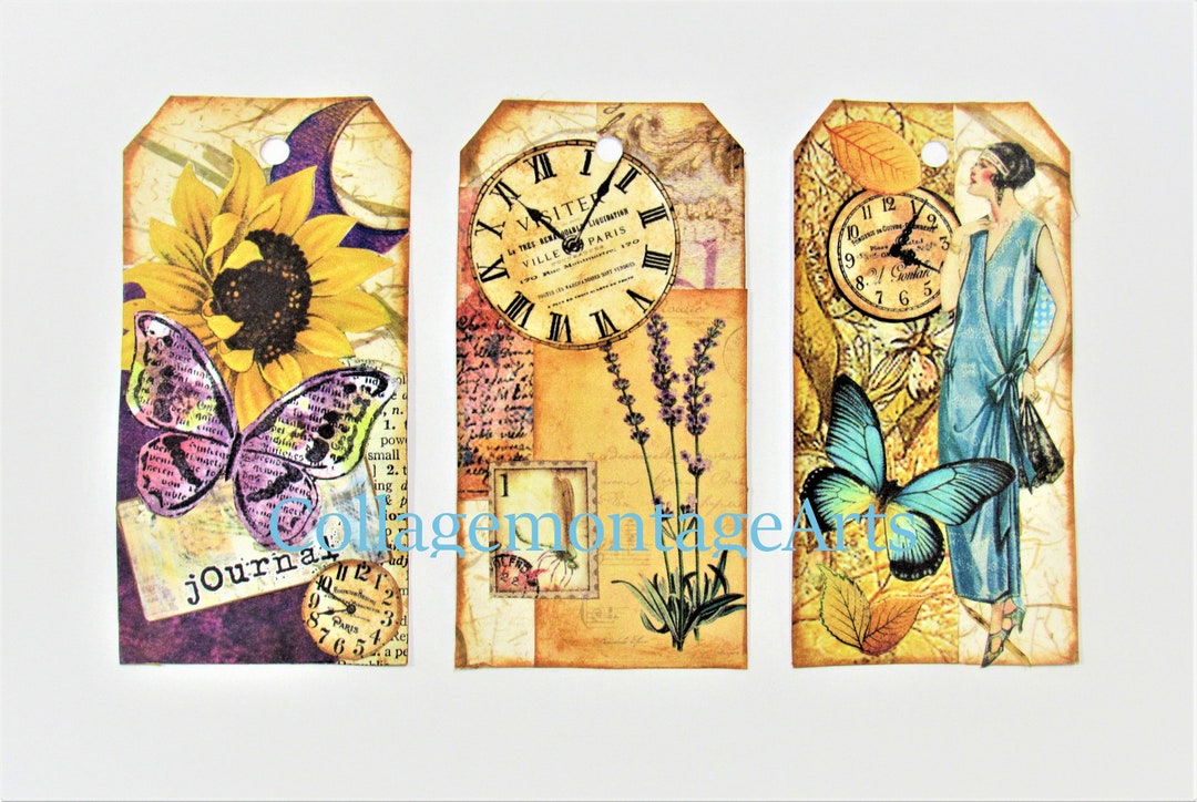 Digital Journal Tags, Printable Tags, Ephemera, Scrapbooking, Tags ...