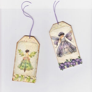 Fairy Tags, Fairies, Ephemera, Journaling, Card Making, Tags, Small ...