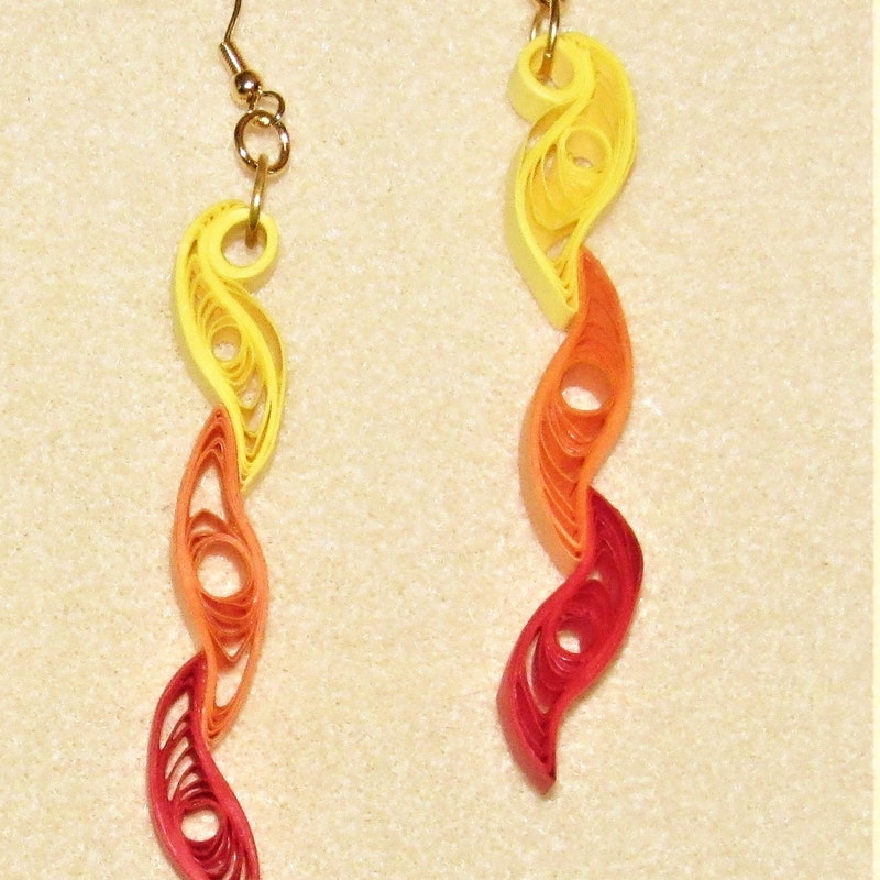 Paper Earrings - Etsy