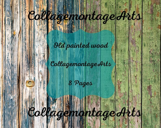 Blue & Green Watercolor Digital Paper, Aqua + Teal Background Paper ...