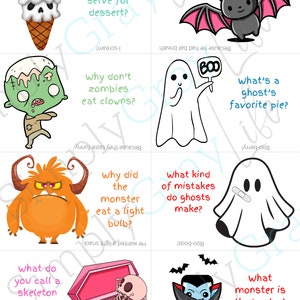 Halloween Jokes for Kids! - 31 Days of Lunchbox Jokes - Etsy