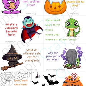 Halloween Jokes for Kids! - 31 Days of Lunchbox Jokes - Etsy