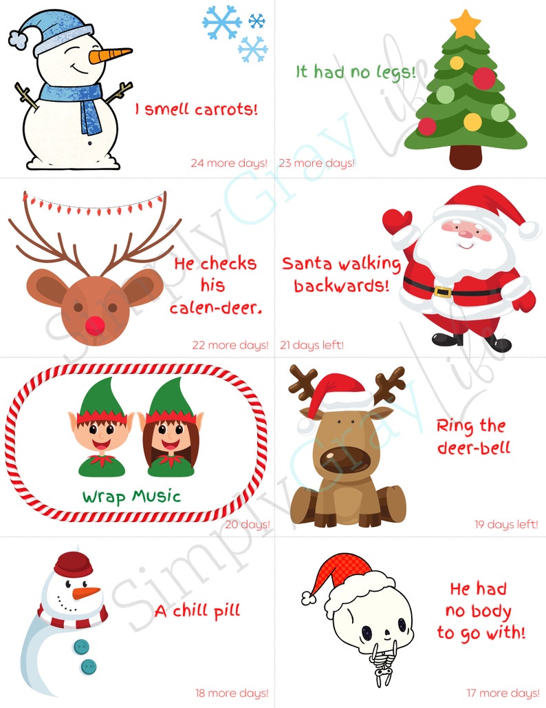 Christmas Jokes Advent Calendar - Etsy