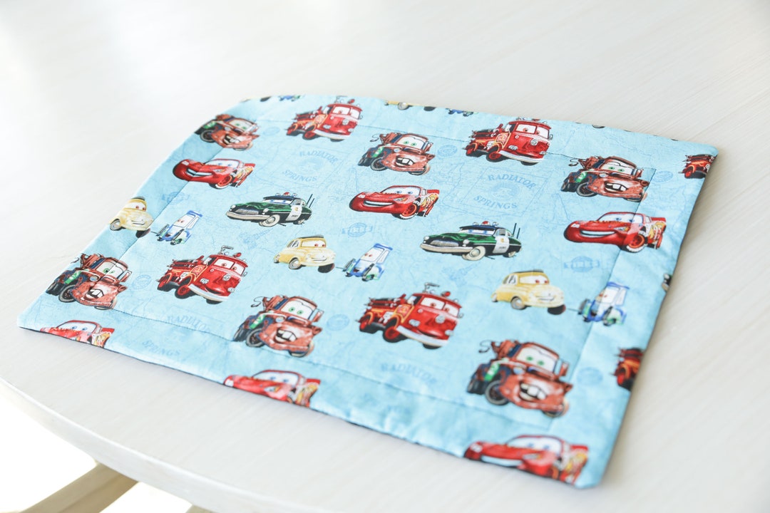 Cars Movie Quilted Placemat: Lightning Mcqueen Dining Decor - Etsy