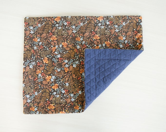 Thanksgiving Placemat Fall Table Placemat Floral Autumn Leaves Table ...