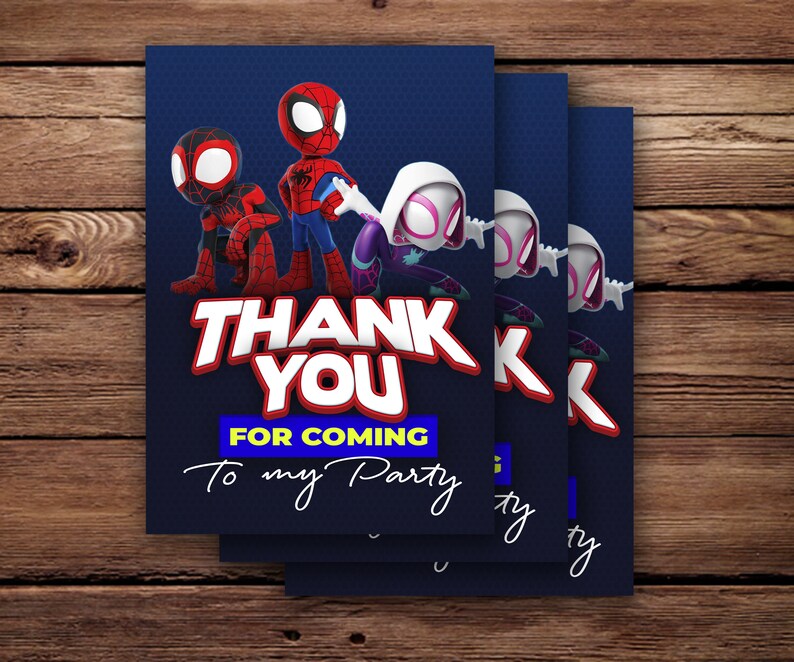Spidey Birthday Invitation - Etsy