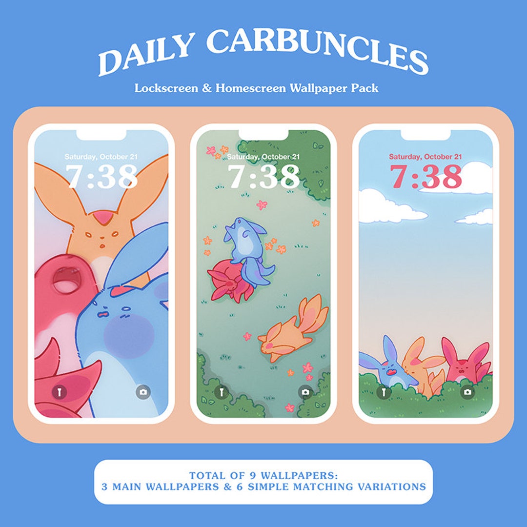 FFXIV: Daily Carbuncles - Lock & Home Screen Wallpaper Pack - Etsy
