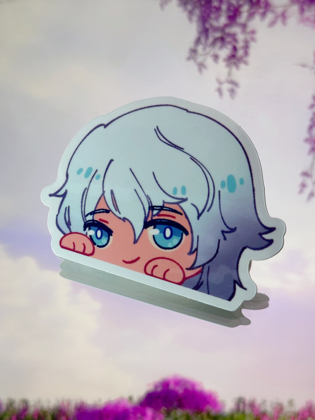 FFXIV Themis Peeking Vinyl Sticker - Etsy