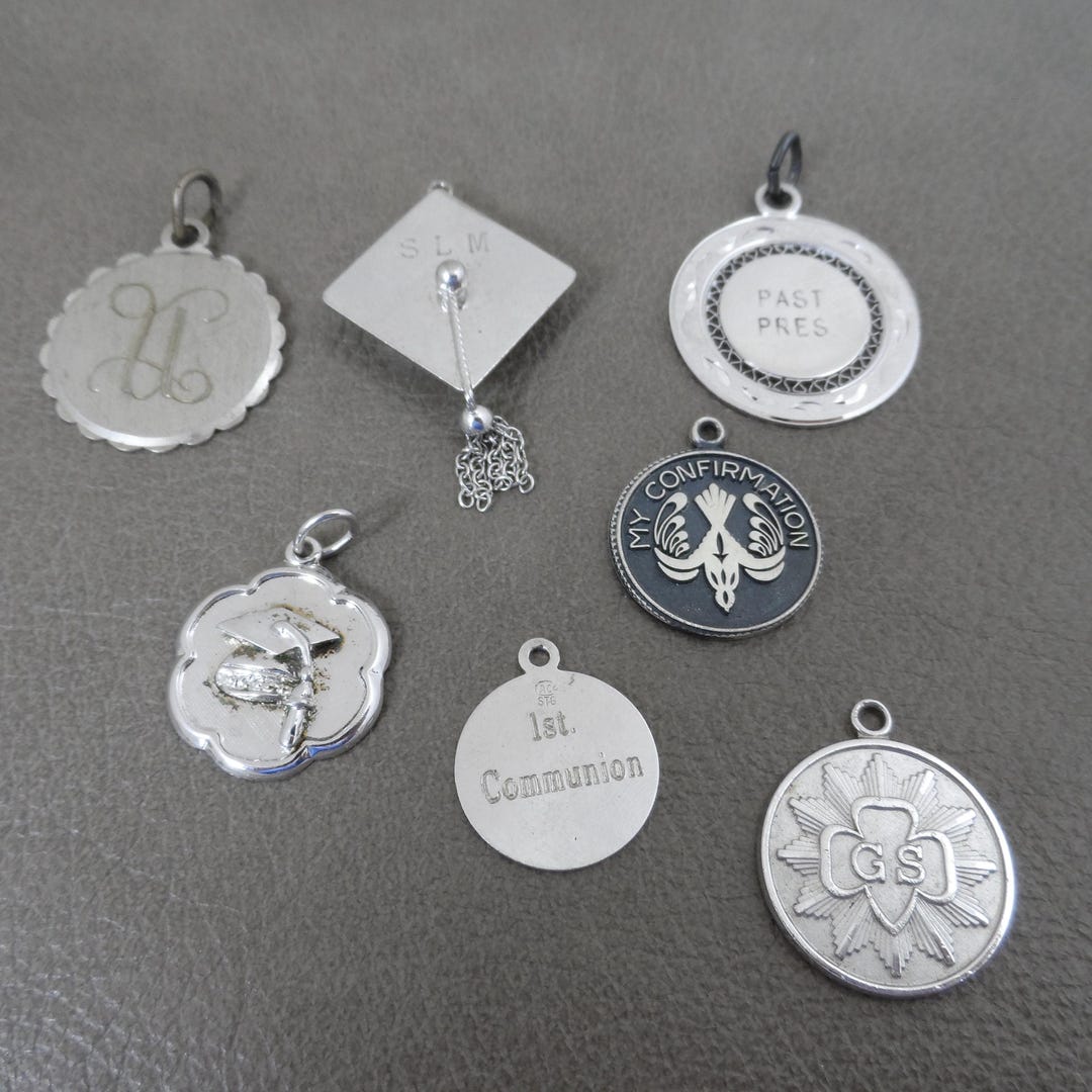 Your Choice Graduation Charms, Girl Scouts, Confirmation Charm, Vintage ...