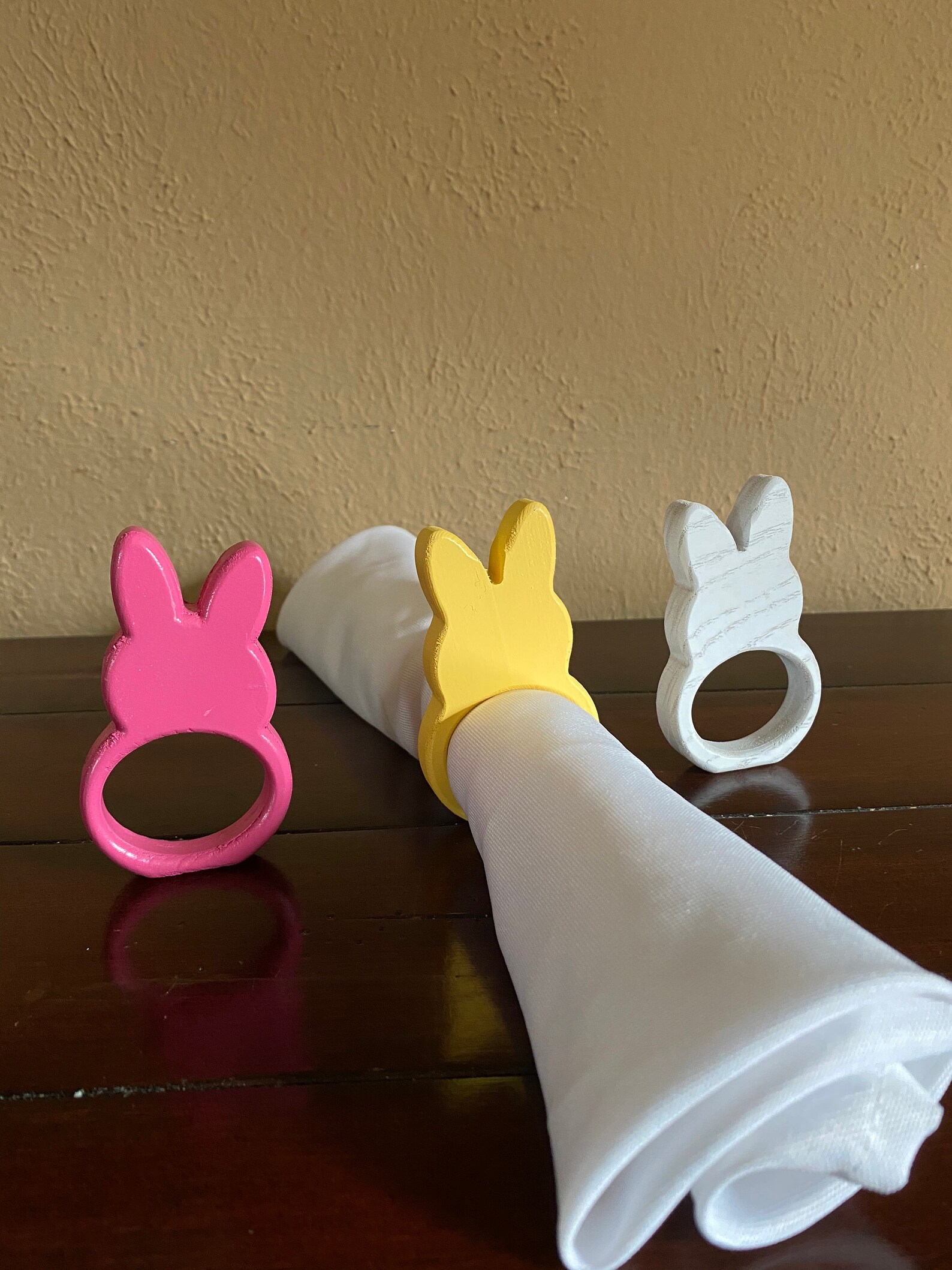 Easter Bunny Rabbit Napkin Rings - Etsy