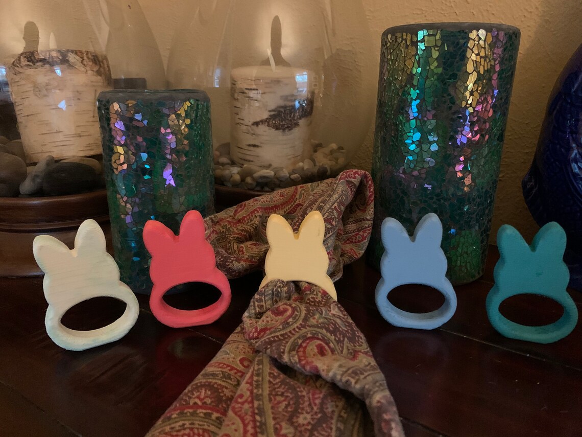 Easter Bunny Rabbit Napkin Rings - Etsy