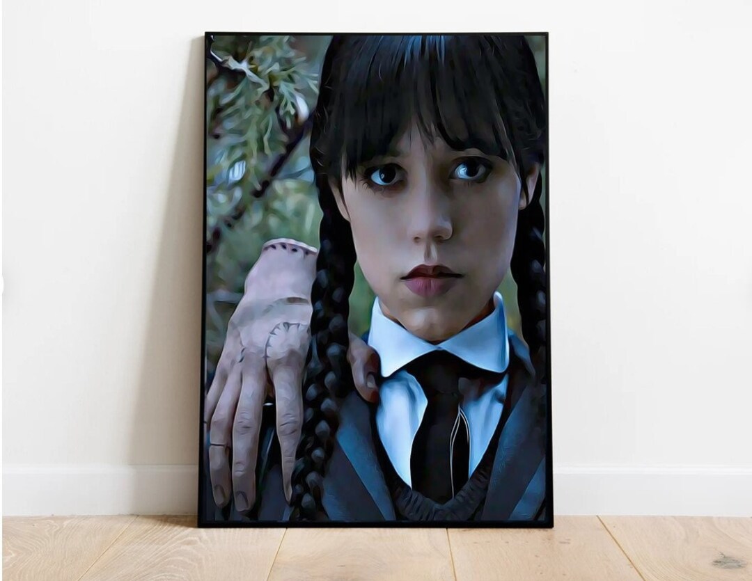 Original Wednesday Addams Art Print Jenna Ortega as Wednesday Wednesday ...