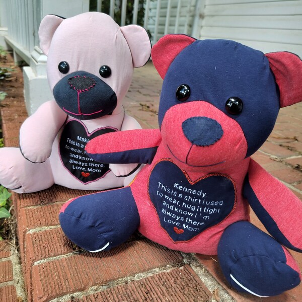Memory Animals Made With Loved Ones Clothing - Etsy