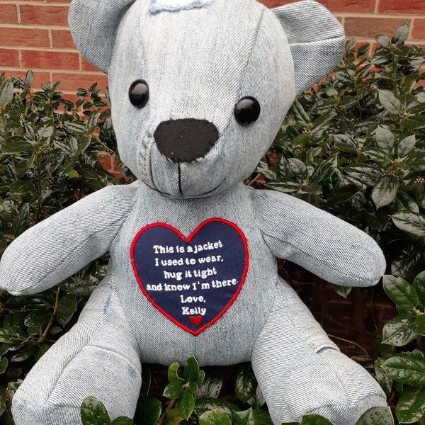 Keepsake Memory Bear - Etsy
