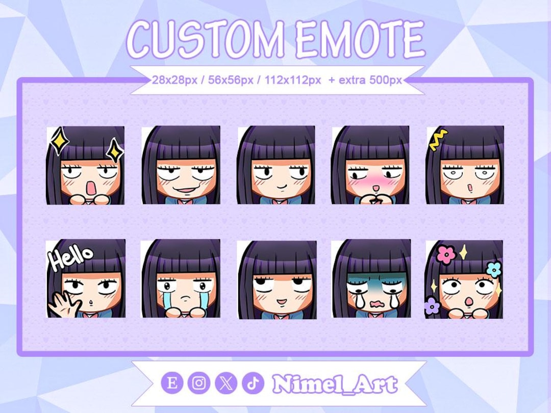 Sawako Kuronuma Emote / Kimi Ni Todoke / Chibi Emote / Dark Hair Emote ...