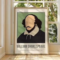 William Shakespeare Illustration Print - Etsy