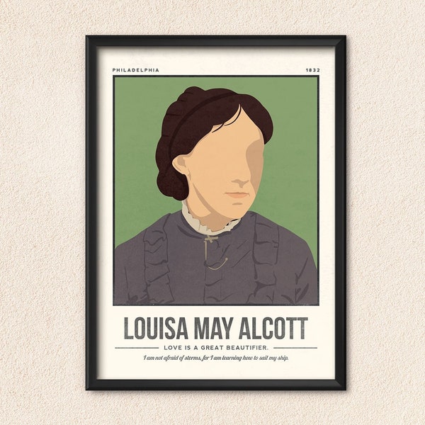 Louisa May Alcott Quote Poster - Etsy