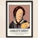 Charlotte Brontë Poster | Author Quote Wall Art | Retro Literary Poster ...