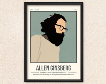 Allen Ginsberg Poster - Etsy