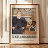 To Kill a Mockingbird Harper Lee Book Cover Art Quote Wall Art Retro ...