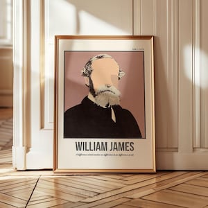 William James Art Print | Philosophers Quote Wall Art | Philosophy ...