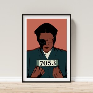 Rosa Parks Art Print | Iconic Figures Collection | Civil Rights Shero ...