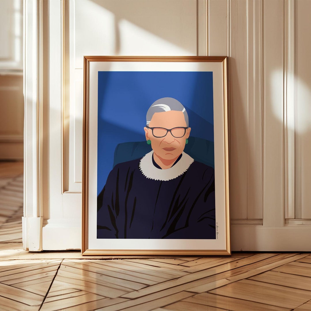 Ruth Bader Ginsburg Art Print | Iconic Figures Collection | Shero ...