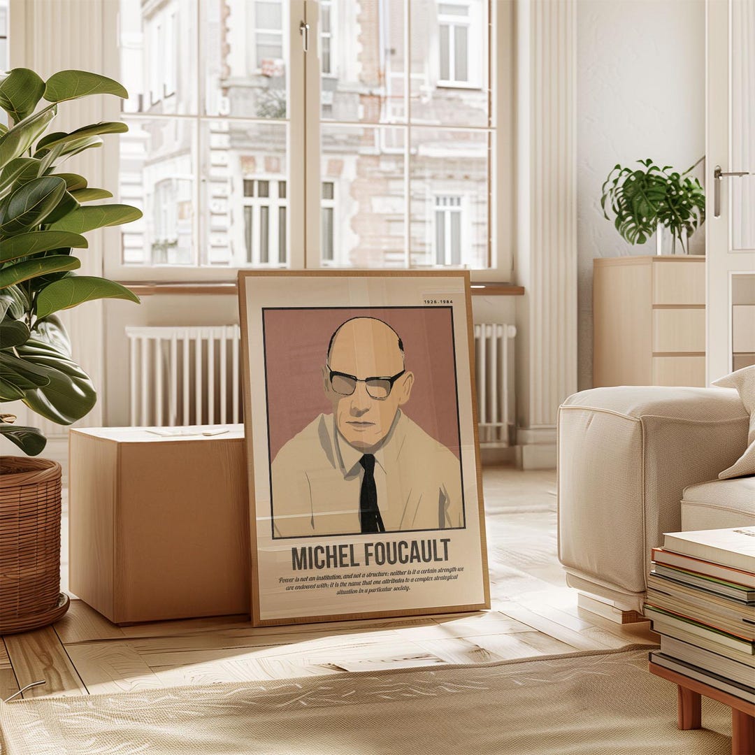 Michel Foucault Art Print | Philosophers Quote Wall Art | Historian ...