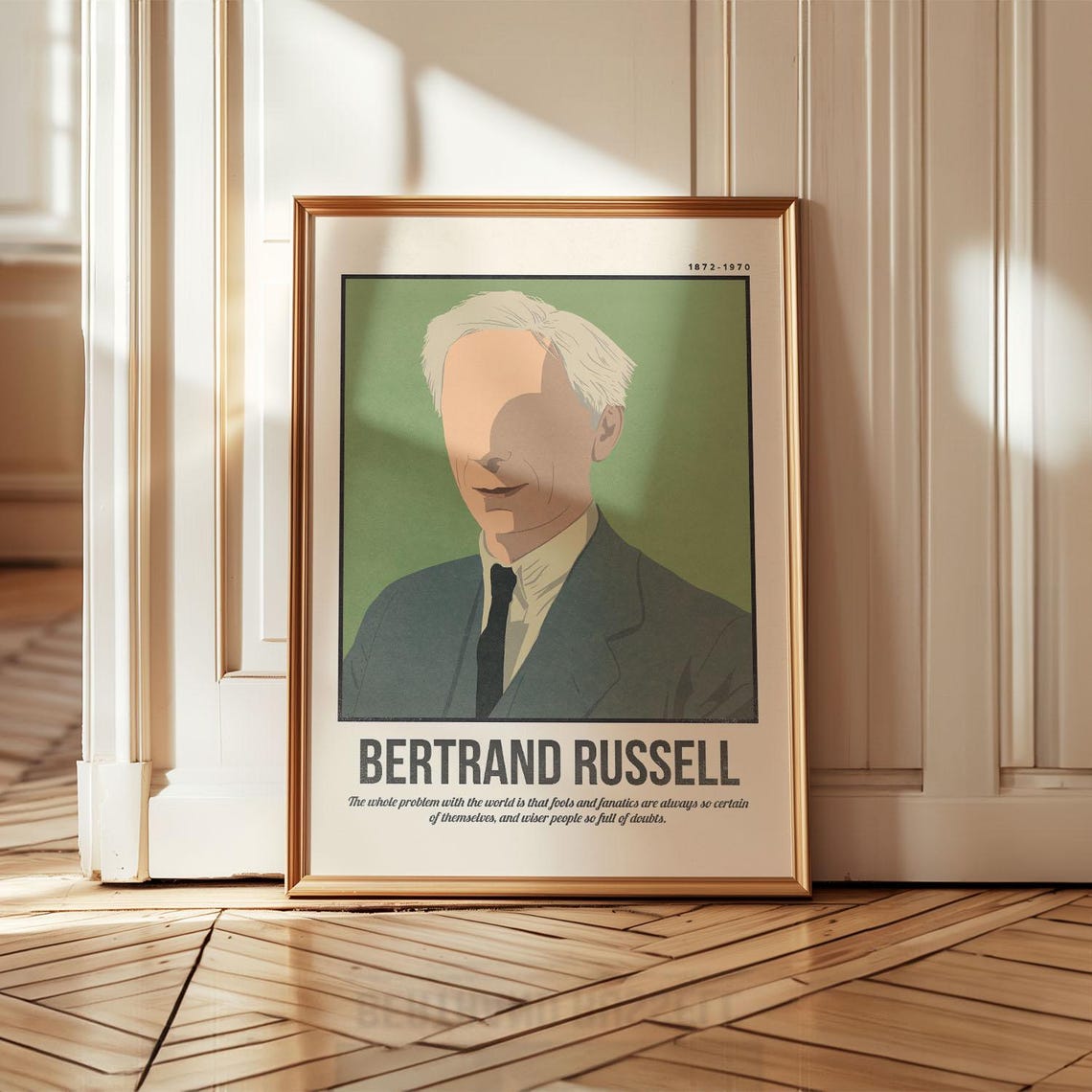 Bertrand Russell Art Print | Philosophers Quote Wall Art ...