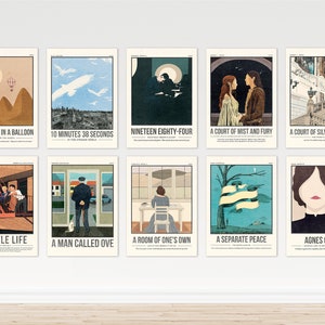 BUY 2 GET 1 FREE | Curate Your Own Library Art Book Cover Prints ...