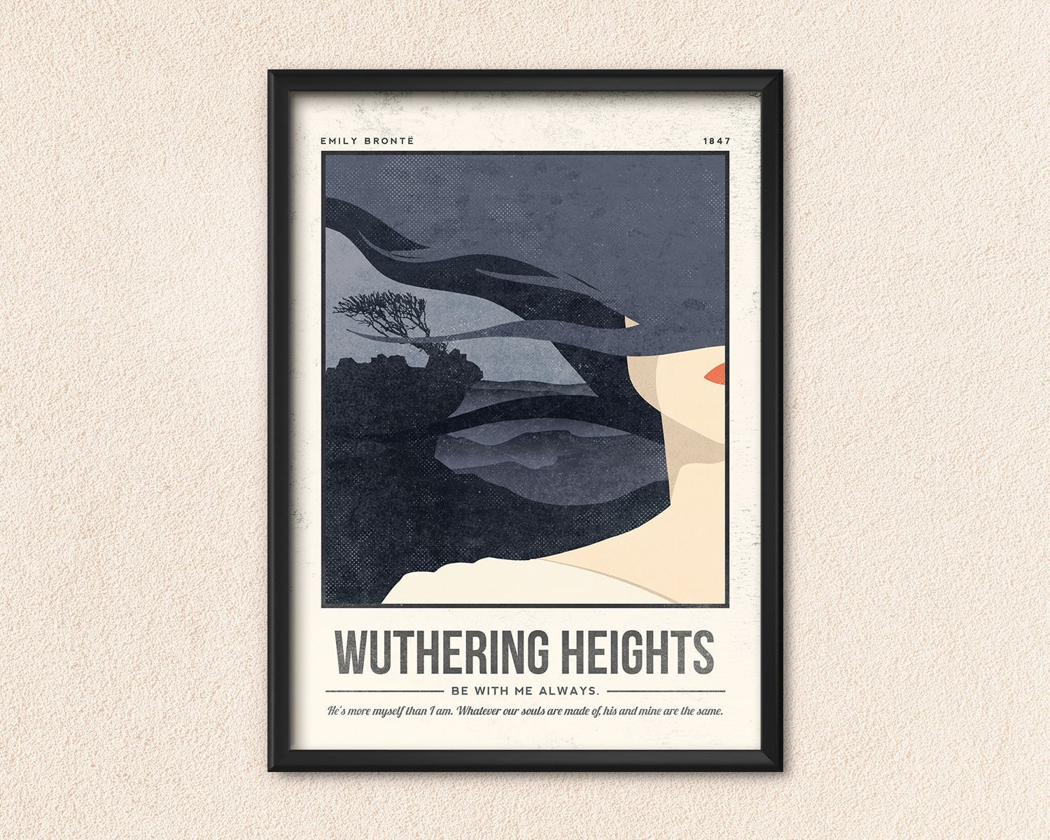 Wuthering Heights Book Cover Poster