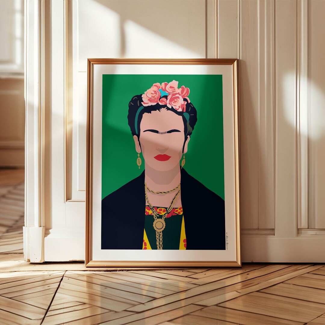 Frida Kahlo Art Print | Iconic Figures Collection | Shero Painter ...