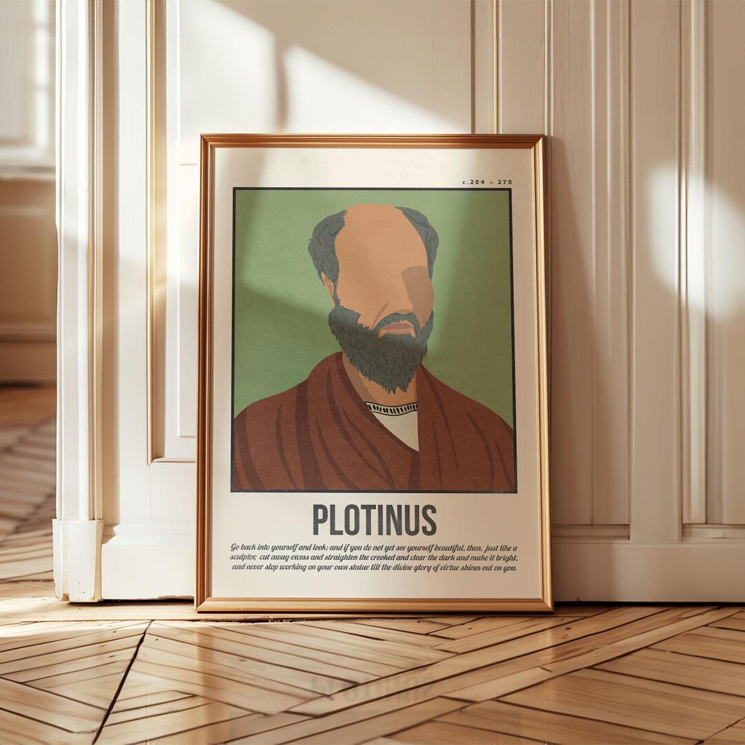 Plotinus Art Print | Philosophers Quote Wall Art | Retro Poster ...