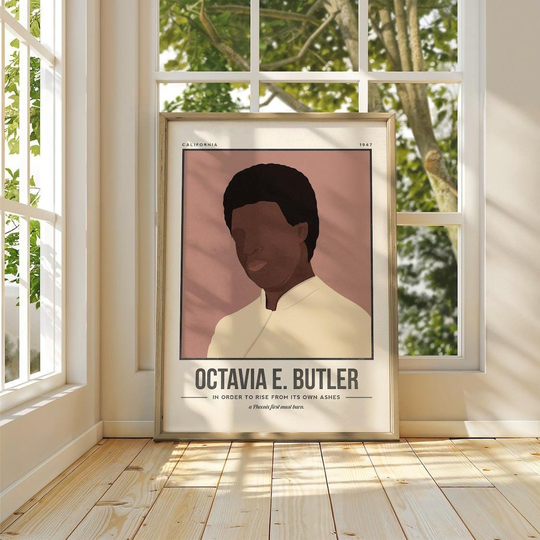 Octavia E Butler Poster | Author Quote Wall Art | Retro Literary Poster ...