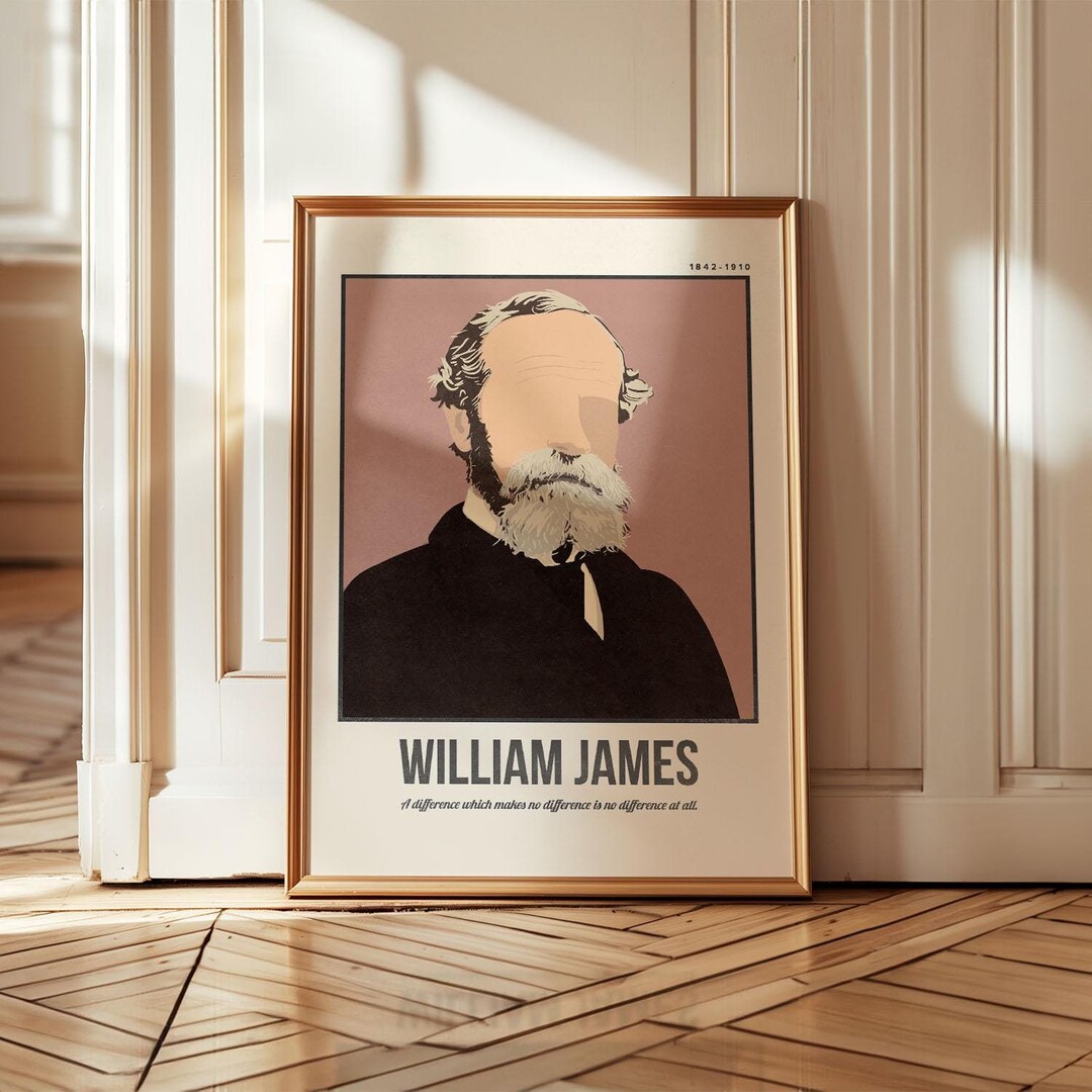 William James Art Print | Philosophers Quote Wall Art | Philosophy ...