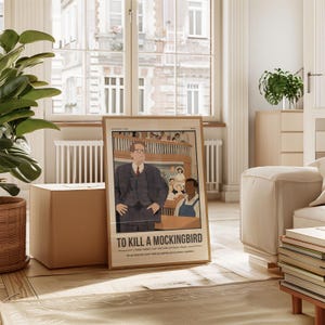 To Kill a Mockingbird | Harper Lee Book Cover Art | Quote Wall Art ...