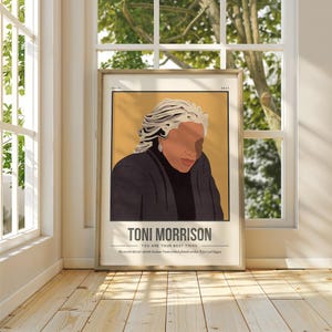 Toni Morrison Print | Author Quote Wall Art | Literary Poster | Book ...