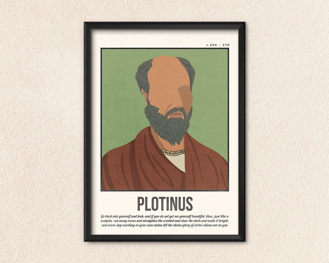 Plotinus Art Print Philosophers Quote Wall Art Retro - Etsy