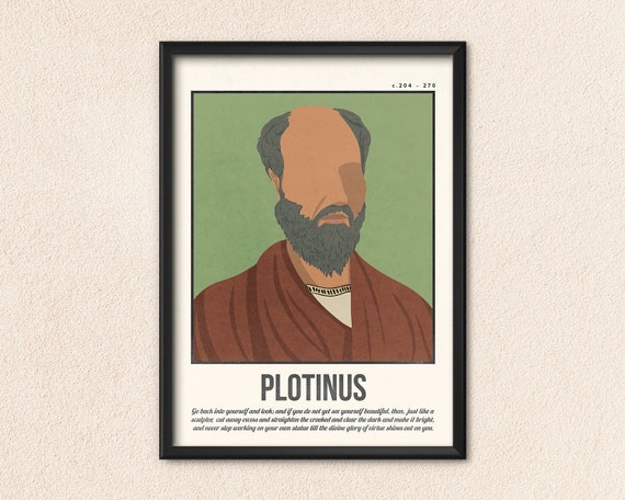 Plotinus Art Print Philosophers Quote Wall Art Retro - Etsy