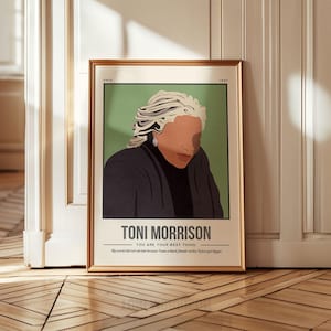 Toni Morrison Print | Author Quote Wall Art | Literary Poster | Book ...