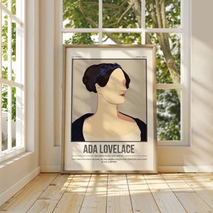 Ada Lovelace Poster | Scientist Quote Wall Art | Retro Computer Science ...