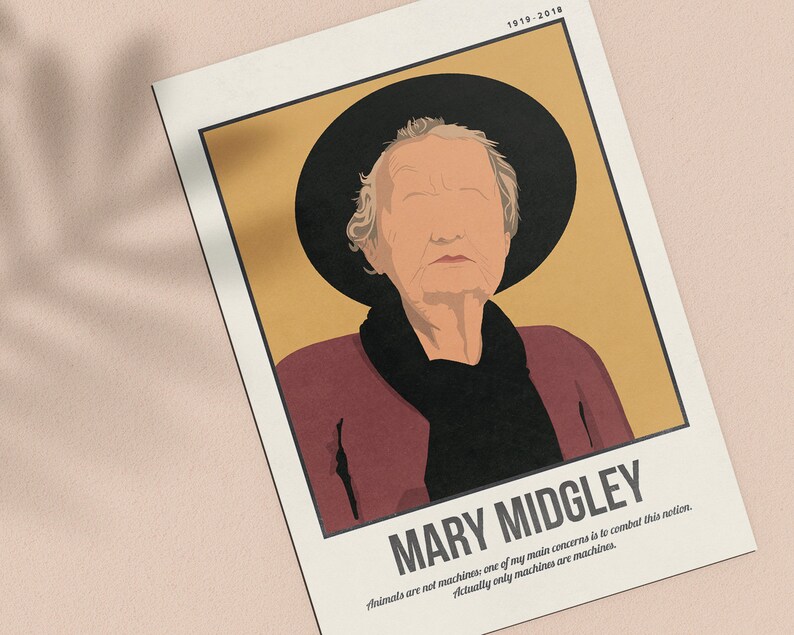 Mary Midgley Art Print | Philosophers Quote Wall Art | Philosophy ...