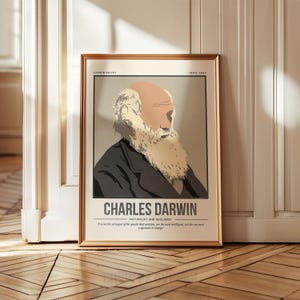 Charles Darwin Print | Scientist Quote Biology Wall Art | STEM ...