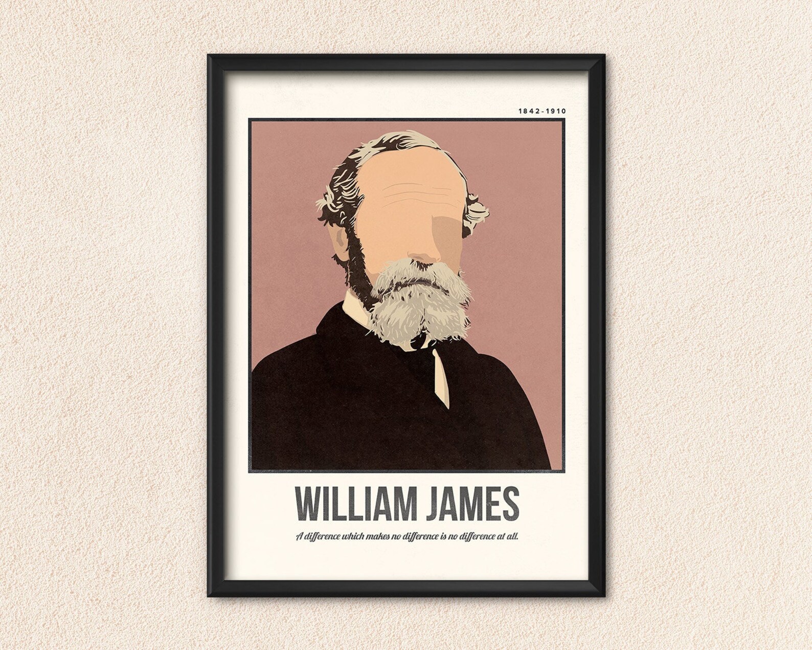 William James Art Print | Philosophers Quote Wall Art | Philosophy ...