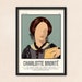 Charlotte Brontë Poster Author Quote Wall Art Retro Literary Poster ...