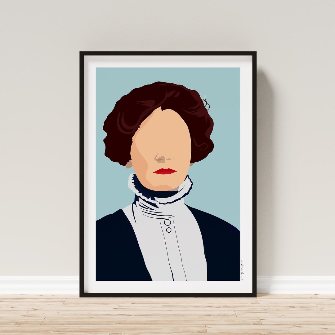 Emmeline Pankhurst Art Print Iconic Figures Collection - Etsy