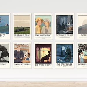 BUY 2 GET 1 FREE | Curate Your Own Library Art Book Cover Prints ...