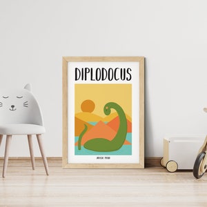 Dinosaur Nursery Print Set of 3 | Tyrannosaurus Triceratops Diplodocus ...