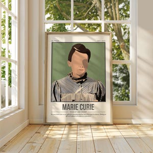 Marie Curie Print | Scientist Quote Wall Art | Retro Science Poster ...