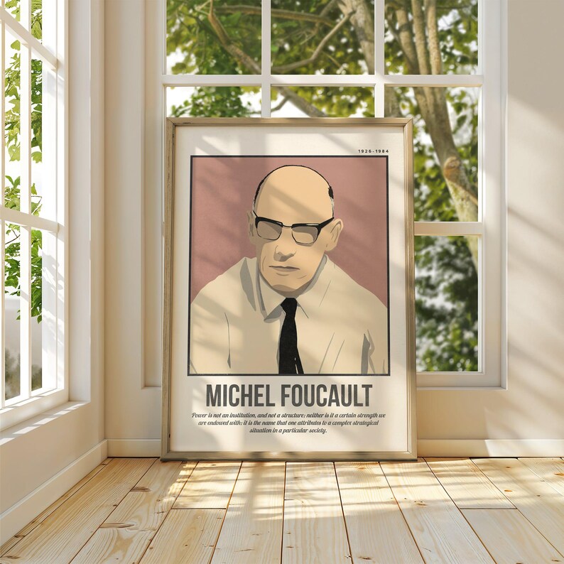 Michel Foucault Art Print | Philosophers Quote Wall Art | Historian ...